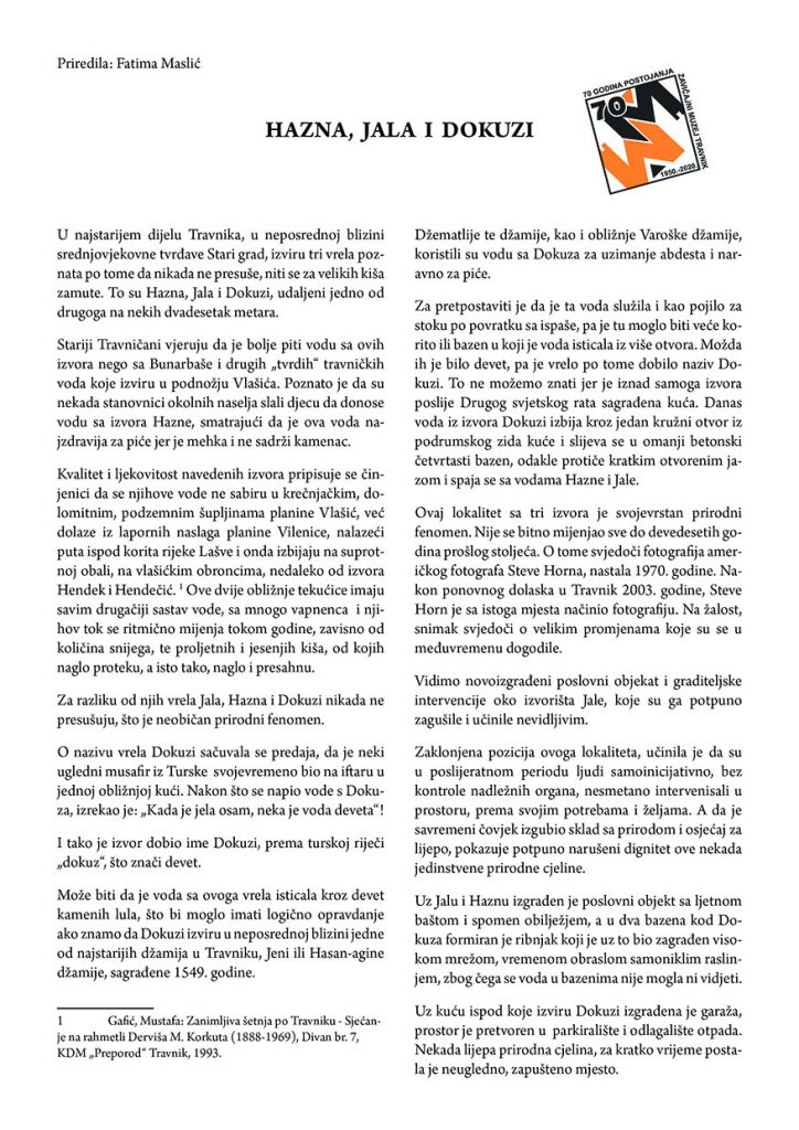HAZNA, JALA I DOKUZI – Priredila: Fatima Maslić